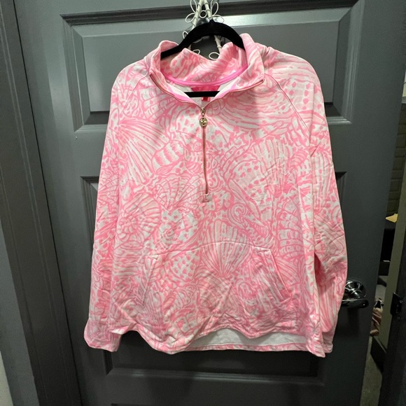 Lilly Pulitzer | Tops | Lilly Pulitzer Popover Pelican Pink Shells Size ...